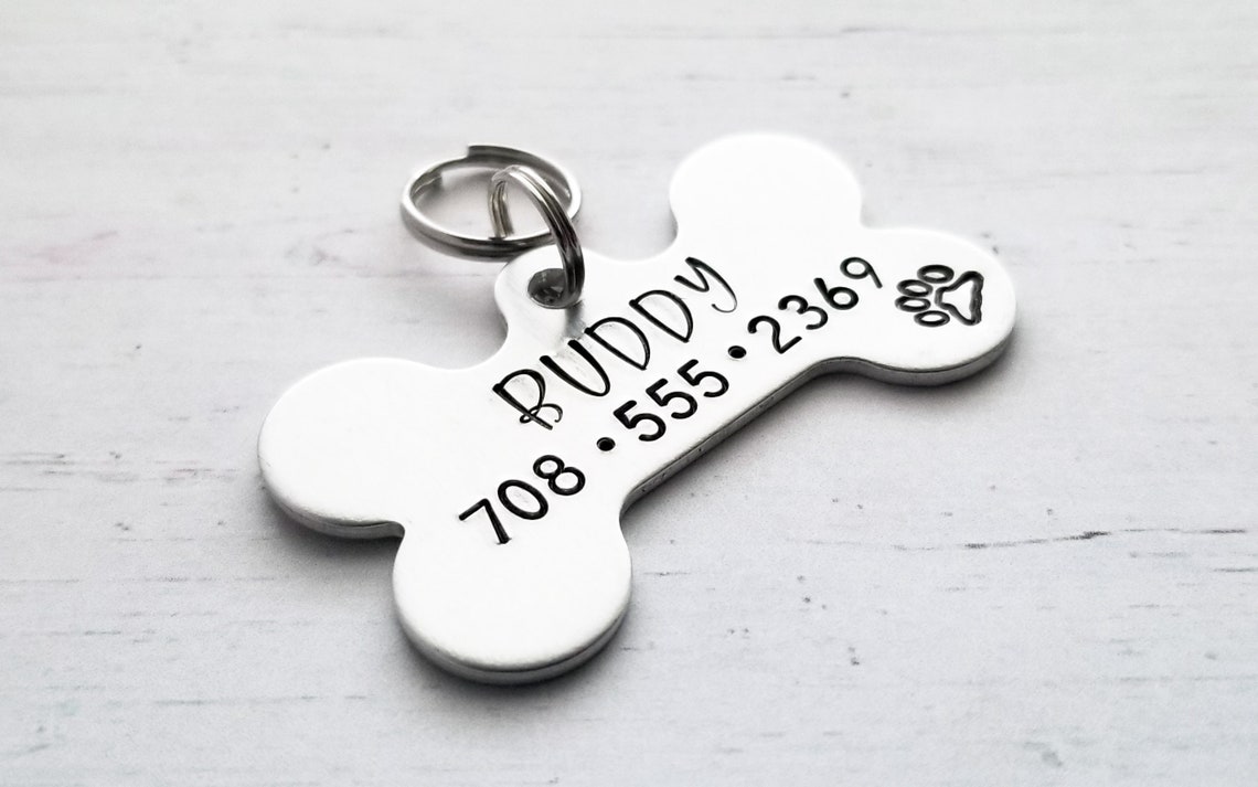 Dog Name Tag Dog Tag for Dogs Dog ID Tag Dog Tag for - Etsy