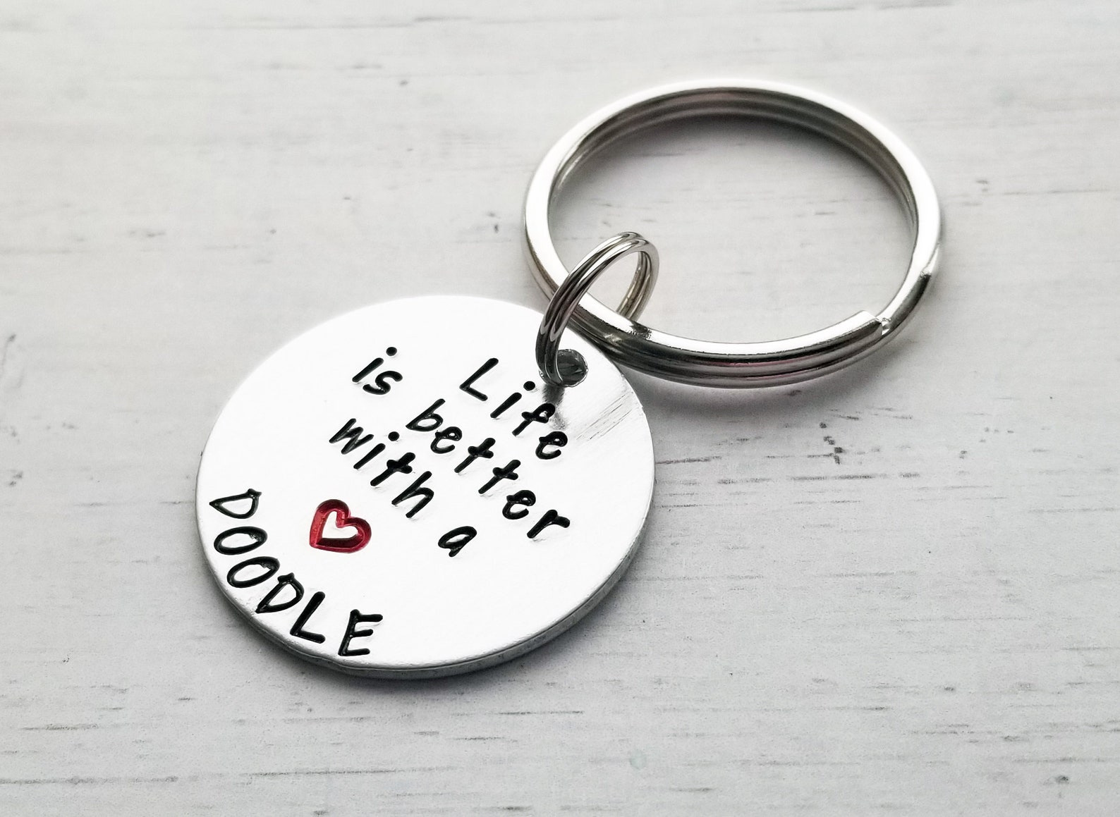 Dog Keychain Doodle Keychain Pet Keychain Custom Keychain - Etsy