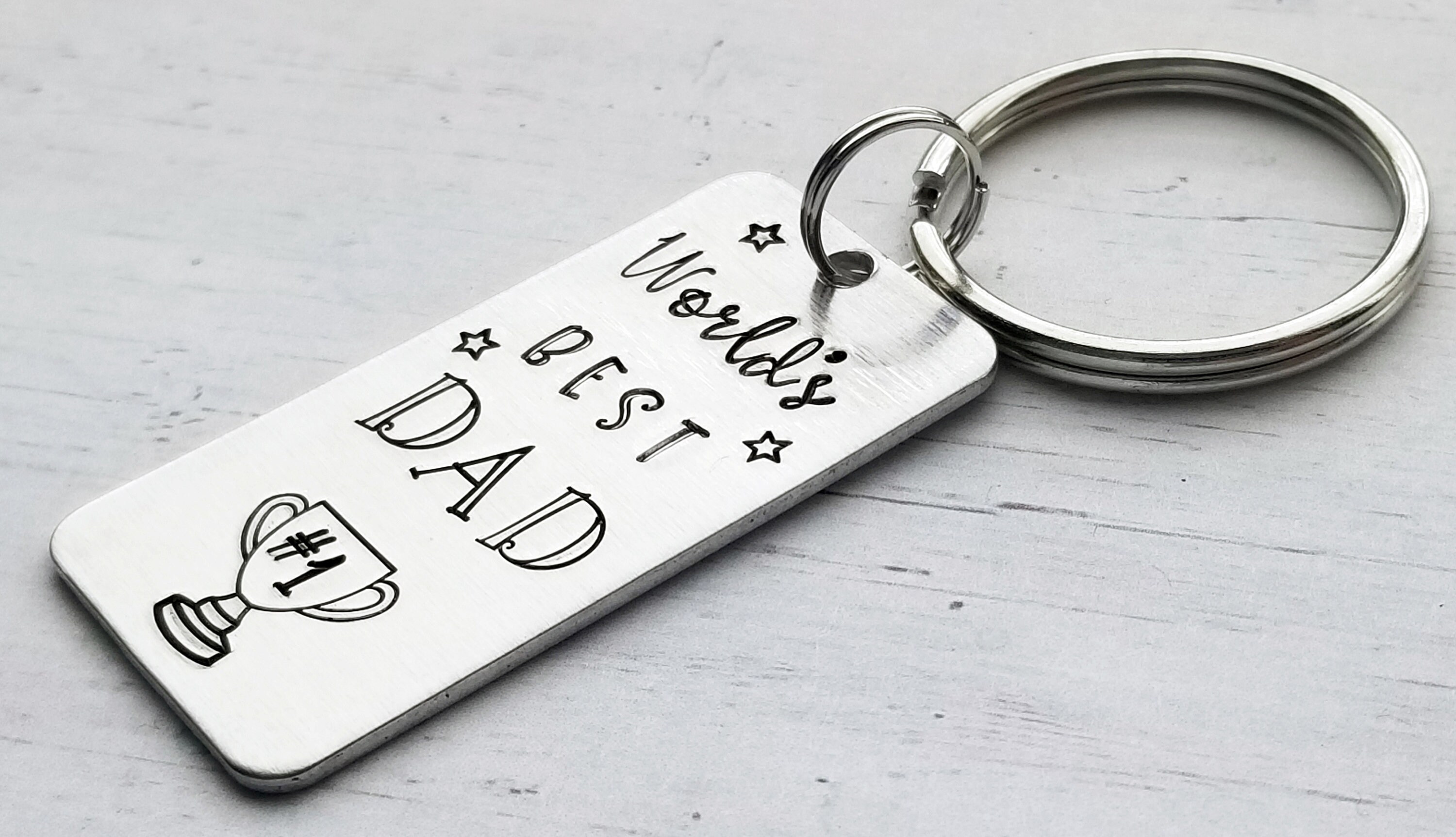World's Best Dad Keychain New Dad Fathers Day Keychain | Etsy