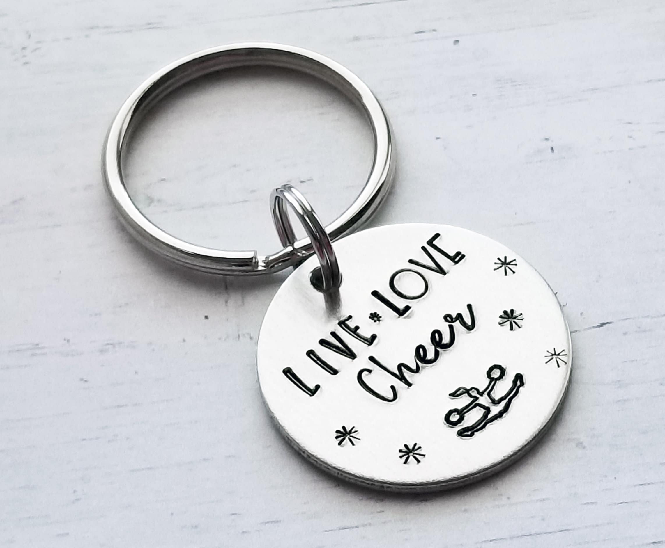 Live Love Cheer Keychain Daughter Keychain BFF Keychain | Etsy