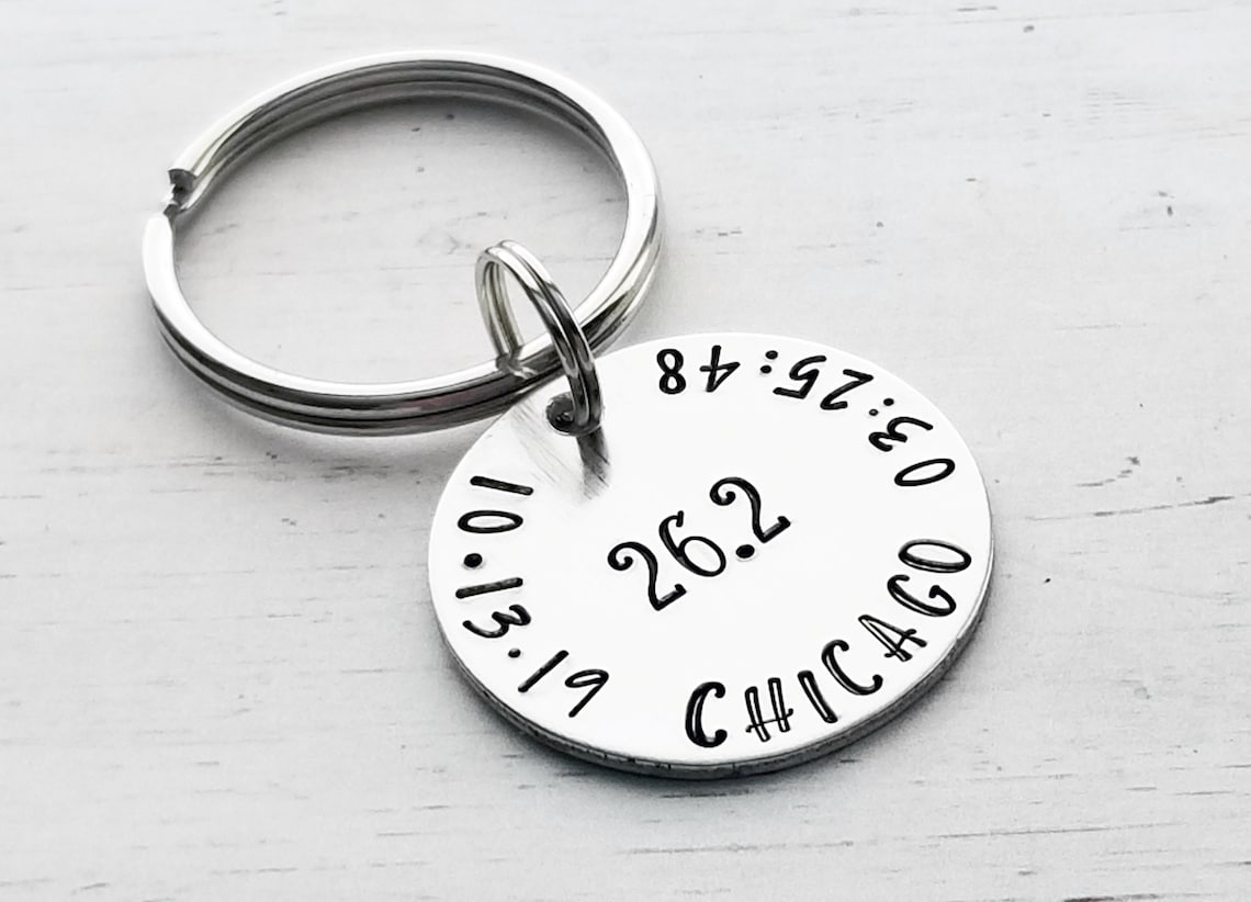 Marathon Keychain Runner Keychain Half Marathon Keychain - Etsy