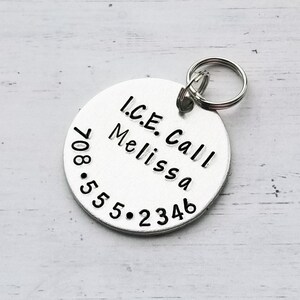 In Case of Emergency Tag, ICE Tag, Phone Number Tag, Child ID Tag ...