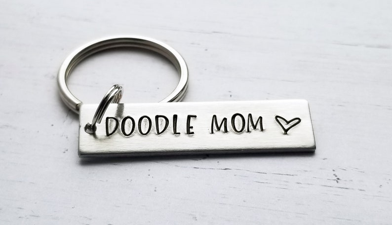 Dog Keychain Doodle Keychain Pet Keychain Custom Keychain | Etsy