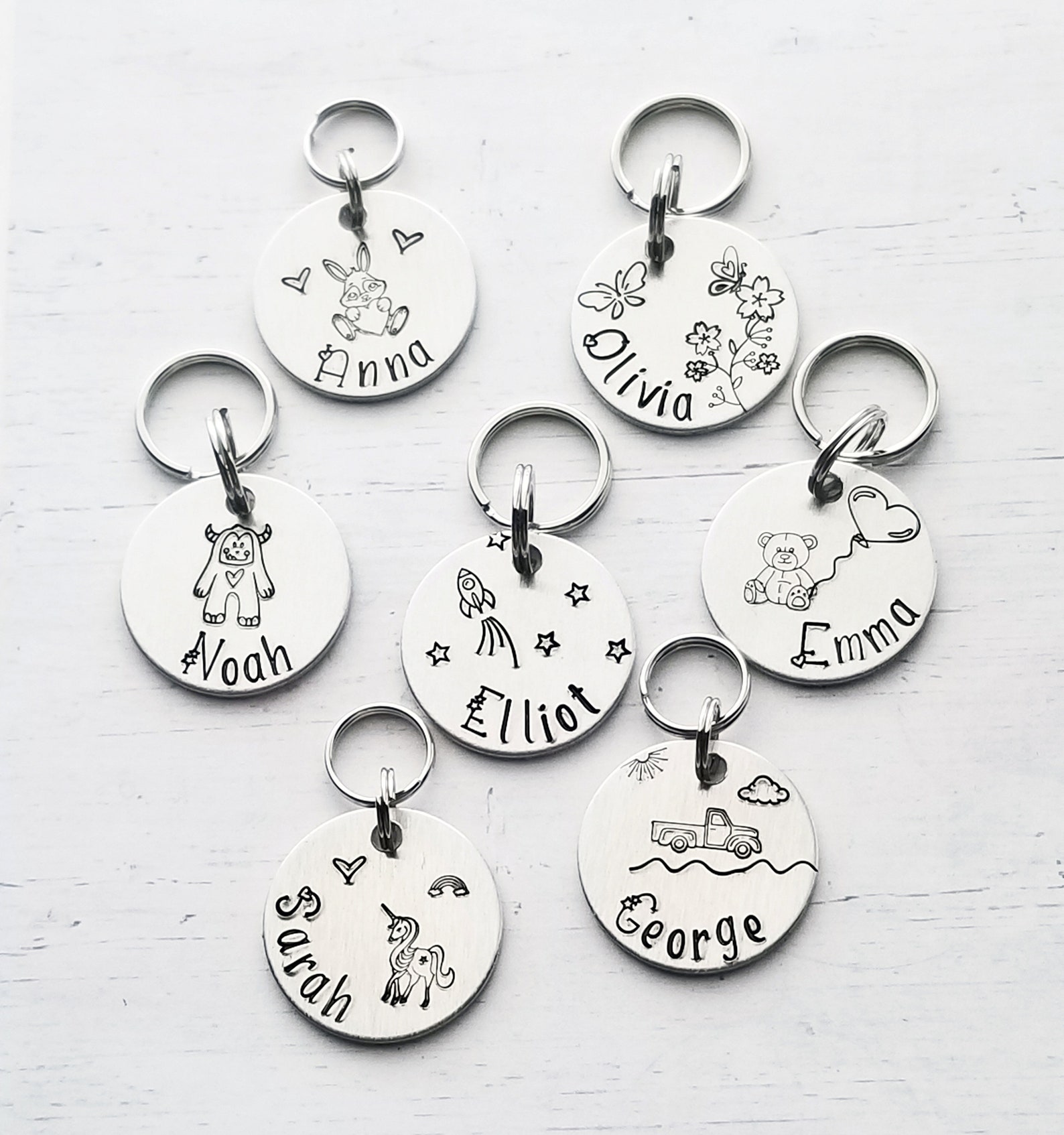 Child ID Tag Backpack Tag Zipper Pull Lunch Box Tag Etsy Child ID Tag Backpack Tag Zipper Pull Lunch Box Tag Etsy