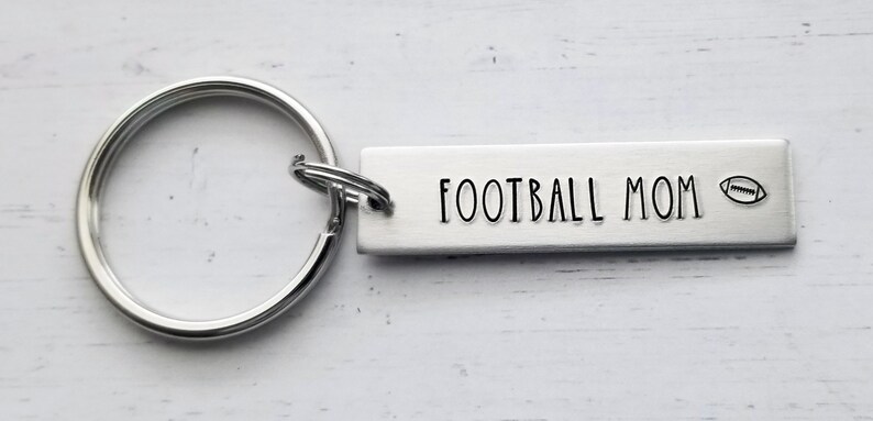 Football Mom Keychain Sports Mom Keychain Football Keychain | Etsy