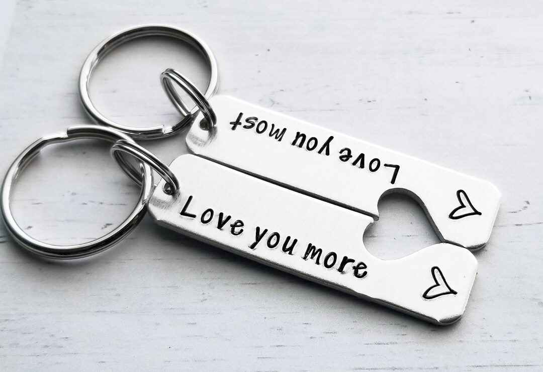 Couples Keychain Set, Anniversary Gift Keychain, Wife Keychain, Husband ...