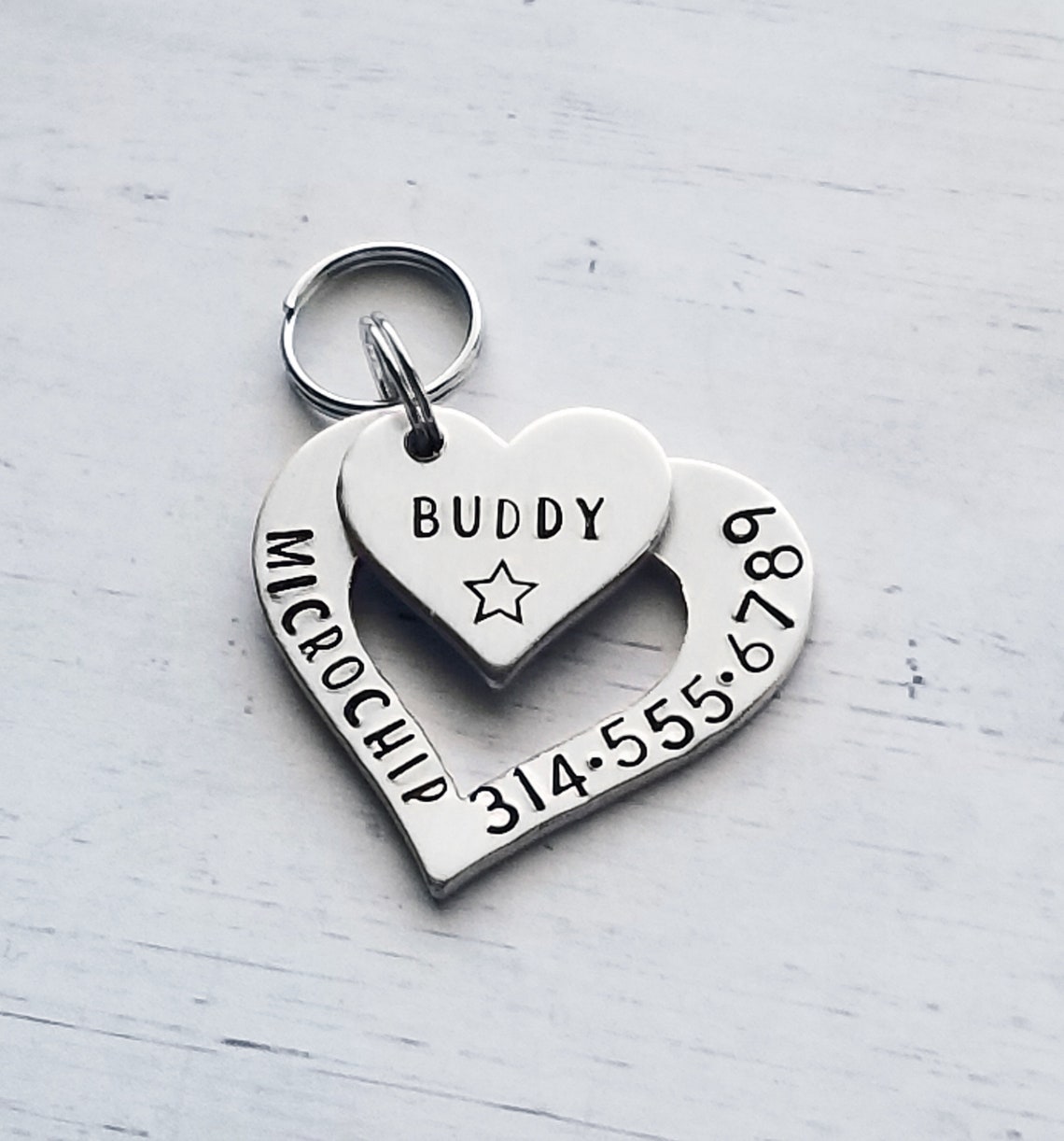 Heart Shaped Dog Tag Dog Tag for Collar Dog Tag for Dogs - Etsy