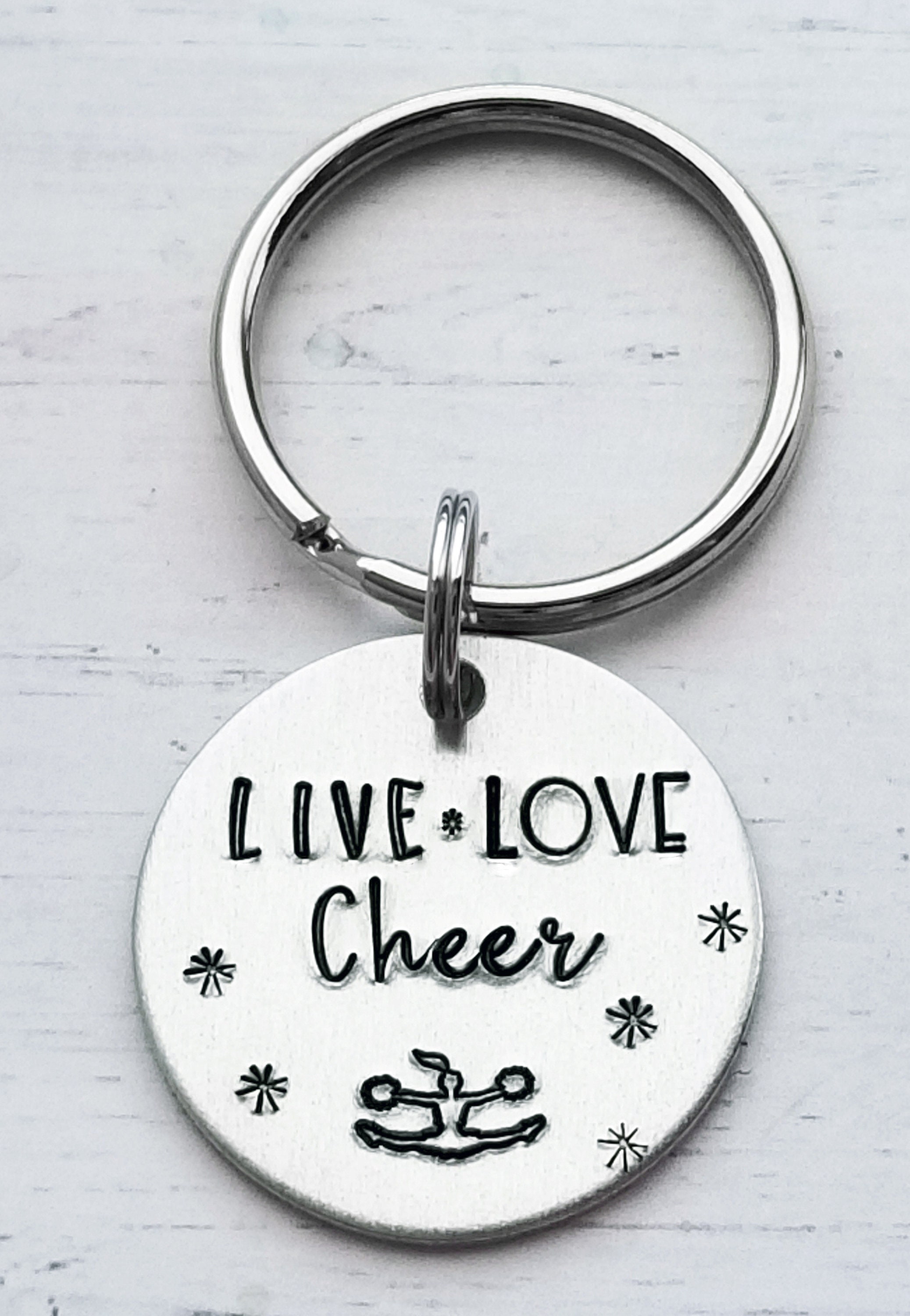 Live Love Cheer Keychain Daughter Keychain BFF Keychain | Etsy