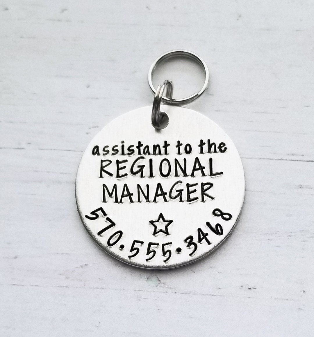 Dog Tag for Dogs, Dog ID Tag, Assistant to the Regional Manager, Dog ...