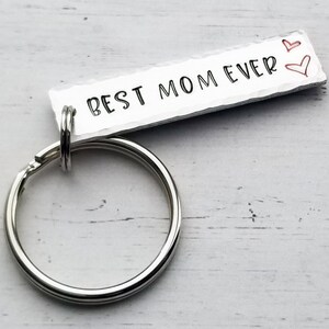 Mom Keychain, Best Mom Ever Keychain, Mothers Day Keychain, Keychain ...