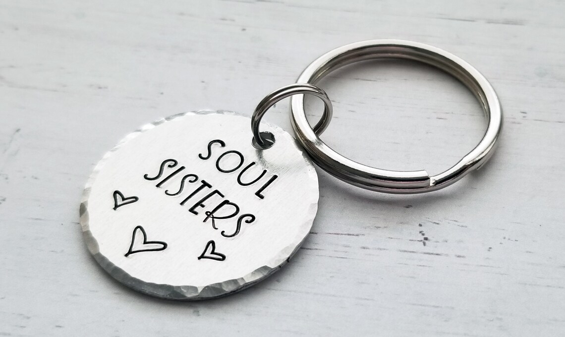 Best Friend Keychain, Bridesmaid Keychain, Soul Sister Keychain, BFF ...