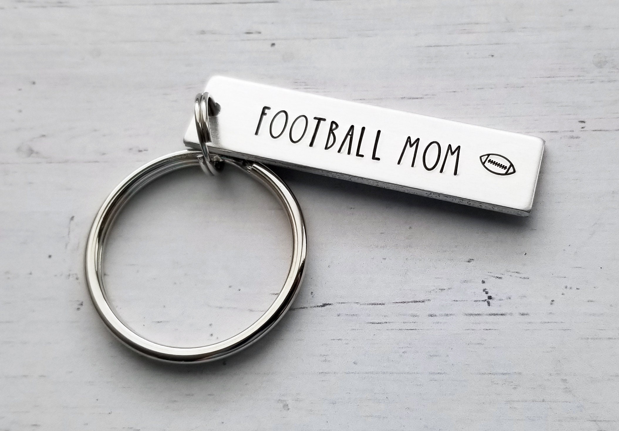 Football Mom Keychain Sports Mom Keychain Football Keychain | Etsy