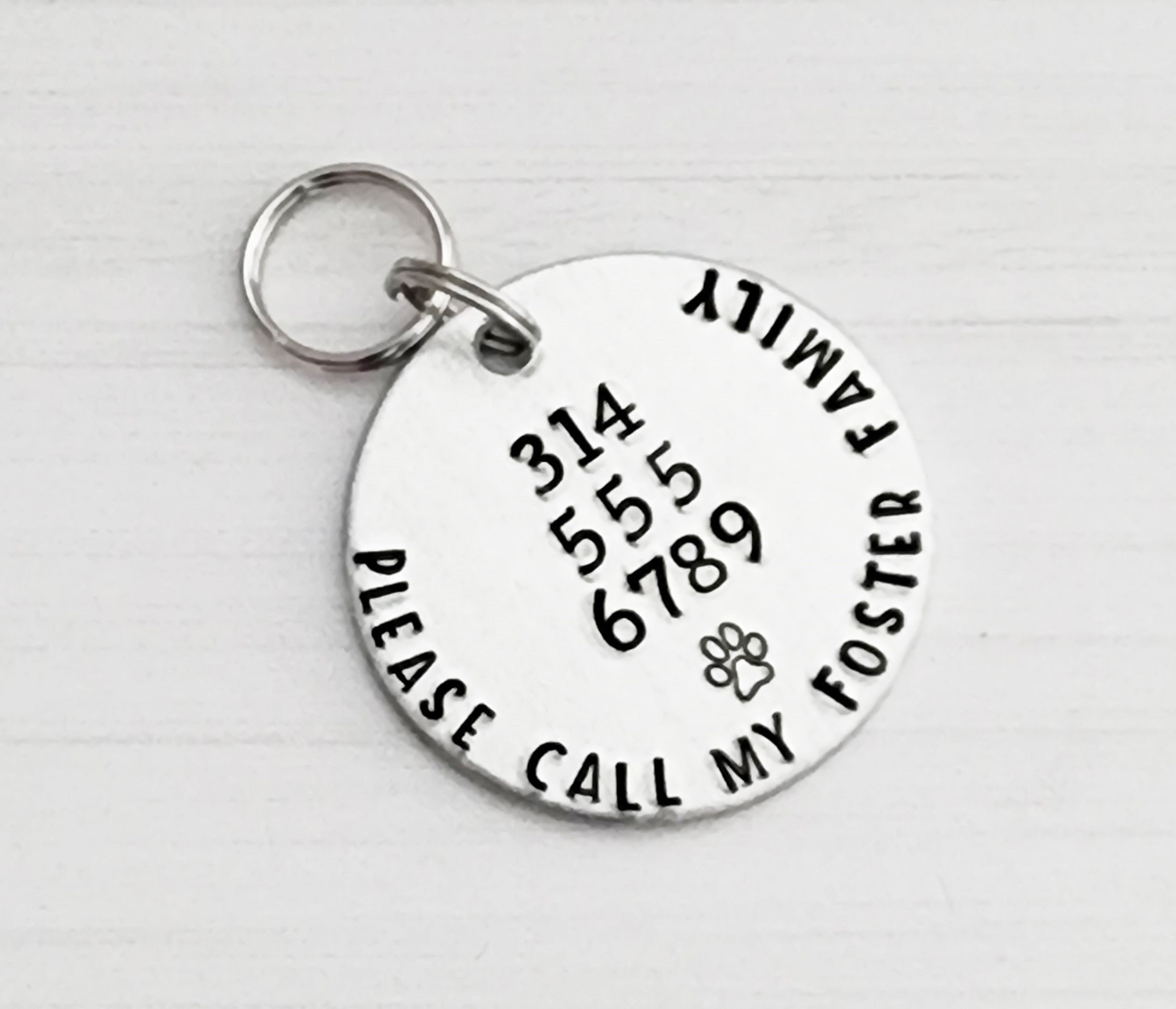 Call My Foster Family, Dog Tag for Dogs, Dog ID Tag, Dog Name Tag ...