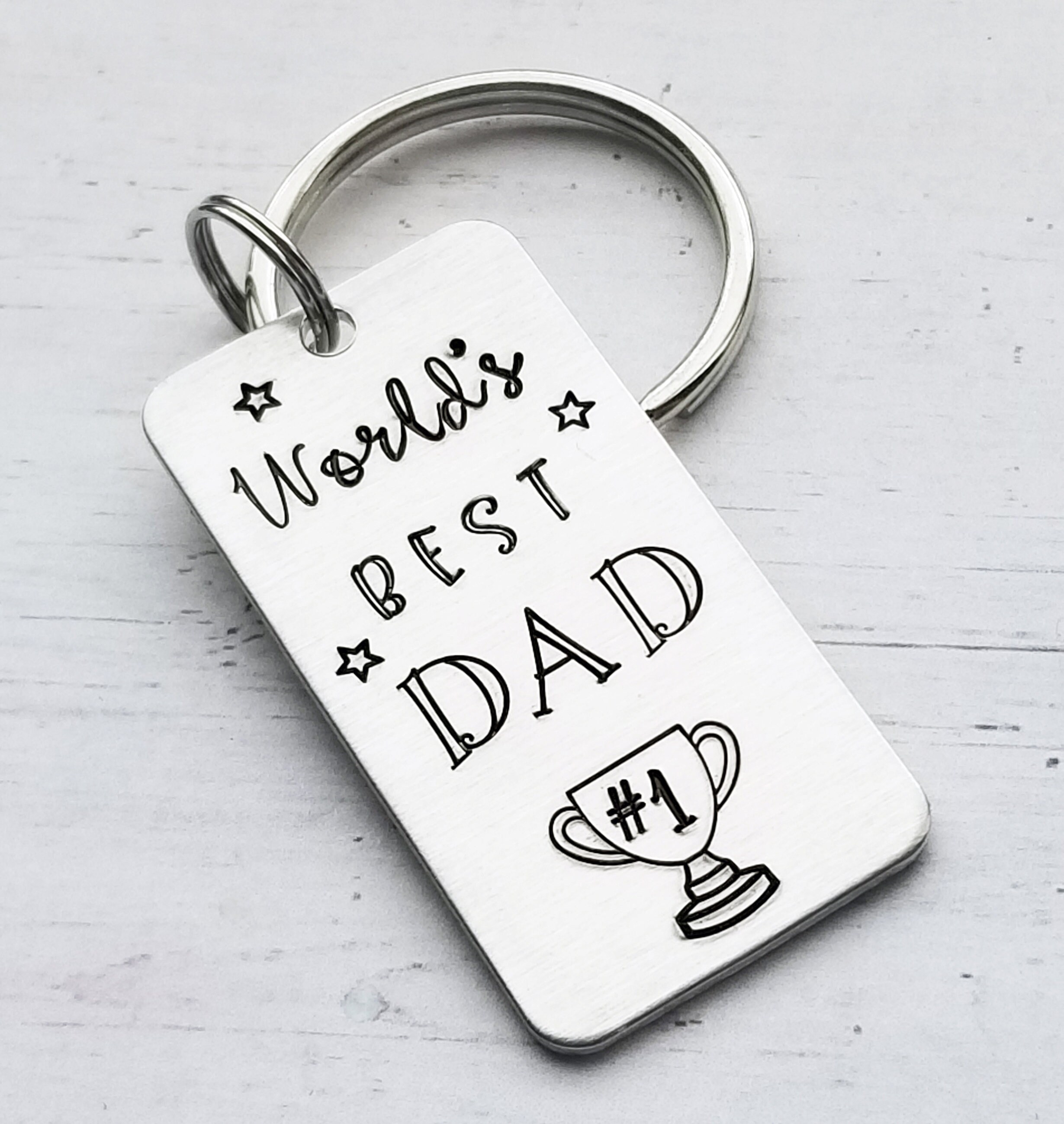 World's Best Dad Keychain New Dad Fathers Day Keychain | Etsy