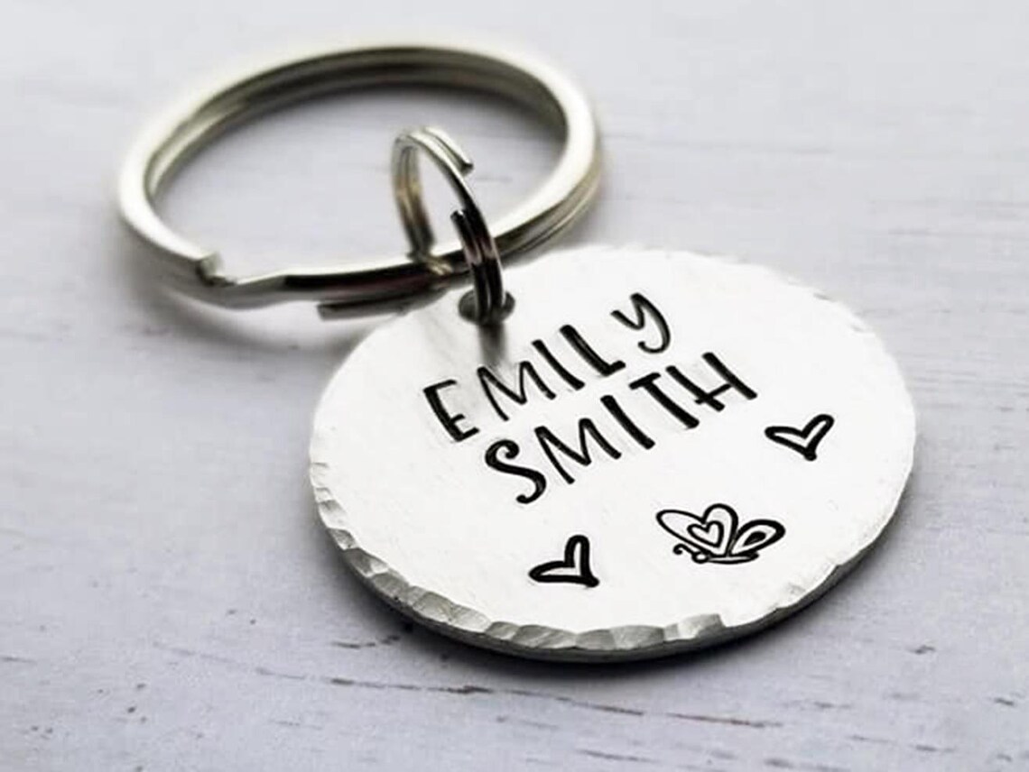 Custom Child ID Tag, Backpack Tag, Luggage, Hand Stamped - Etsy