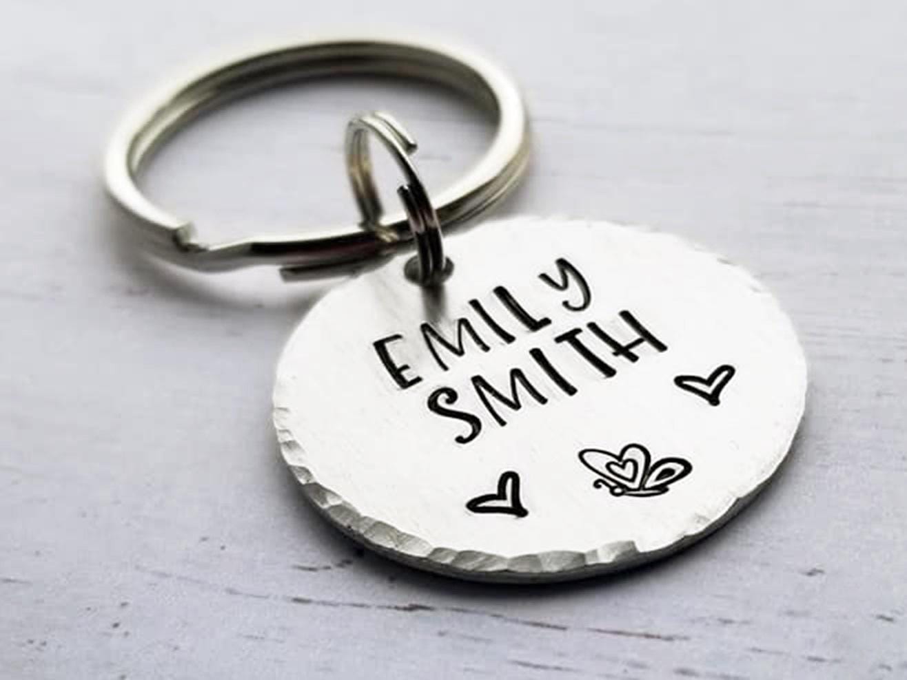 Custom Child ID Tag, Backpack Tag, Luggage, Hand Stamped - Etsy