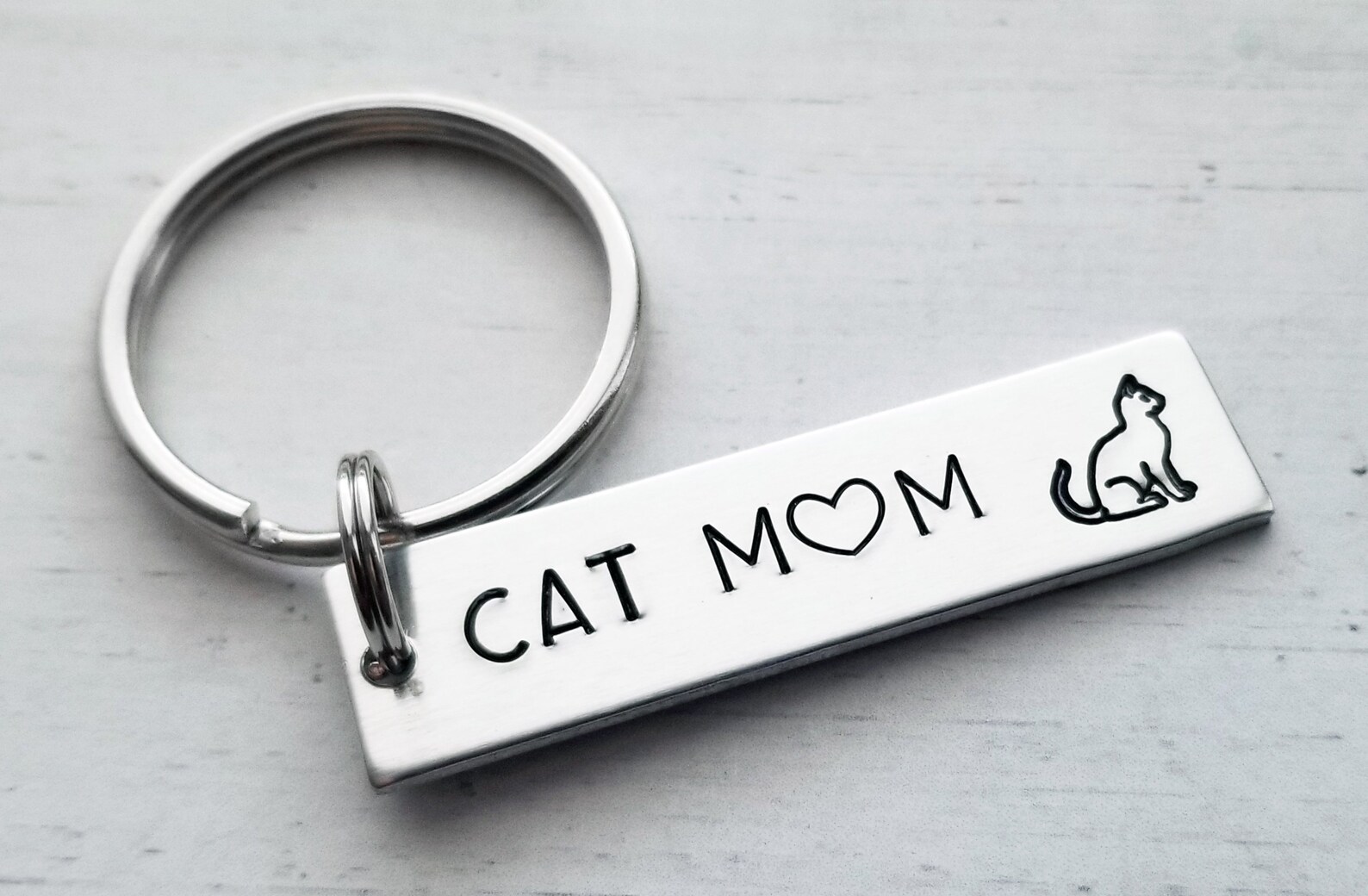Cat Mom Keychain Cat Keychain Cat Mom Gift Kitty Mom Gift - Etsy