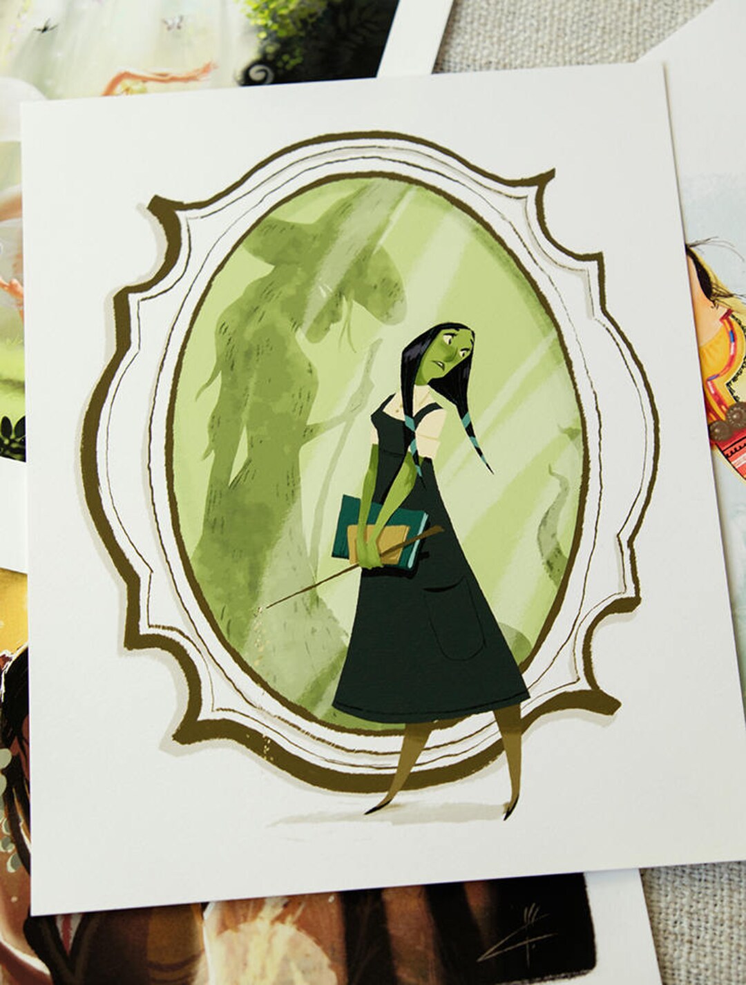 The Wicked Witch of the West Digital Drawing Art Print 8.5x11 - Etsy