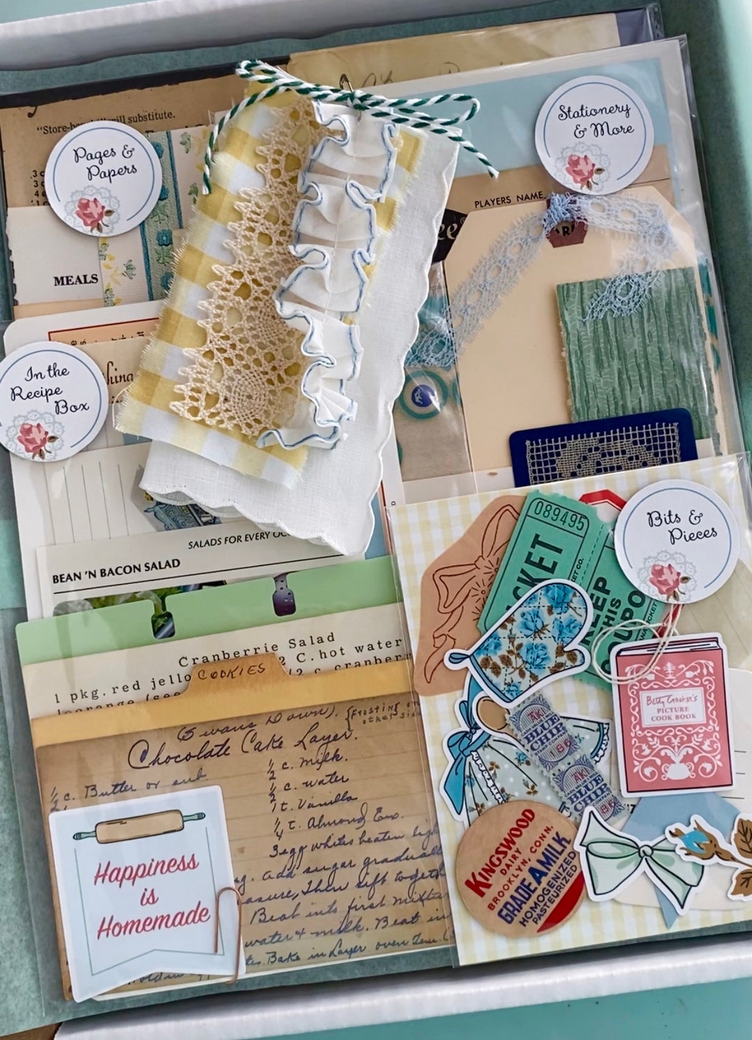 Vintage Dinner at Grandma's Ephemera Box Thanksgiving - Etsy