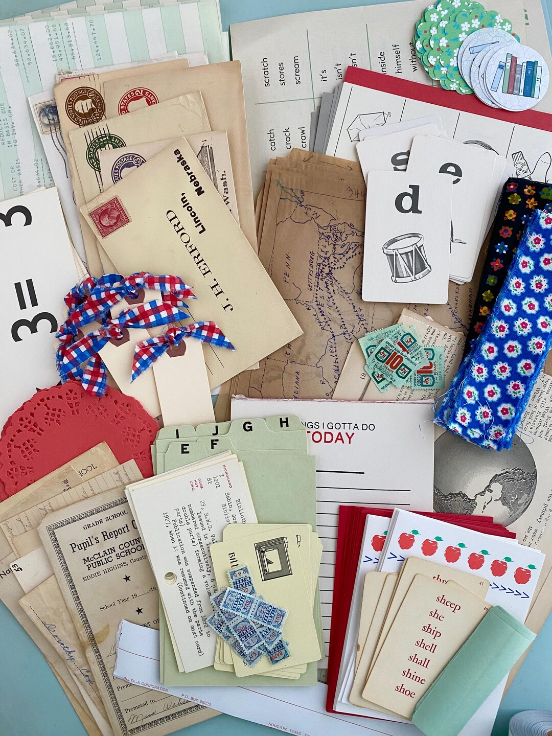 Paper Tabby Pack/ Back to School - Trim, Paper, Report Cards, Tags ...