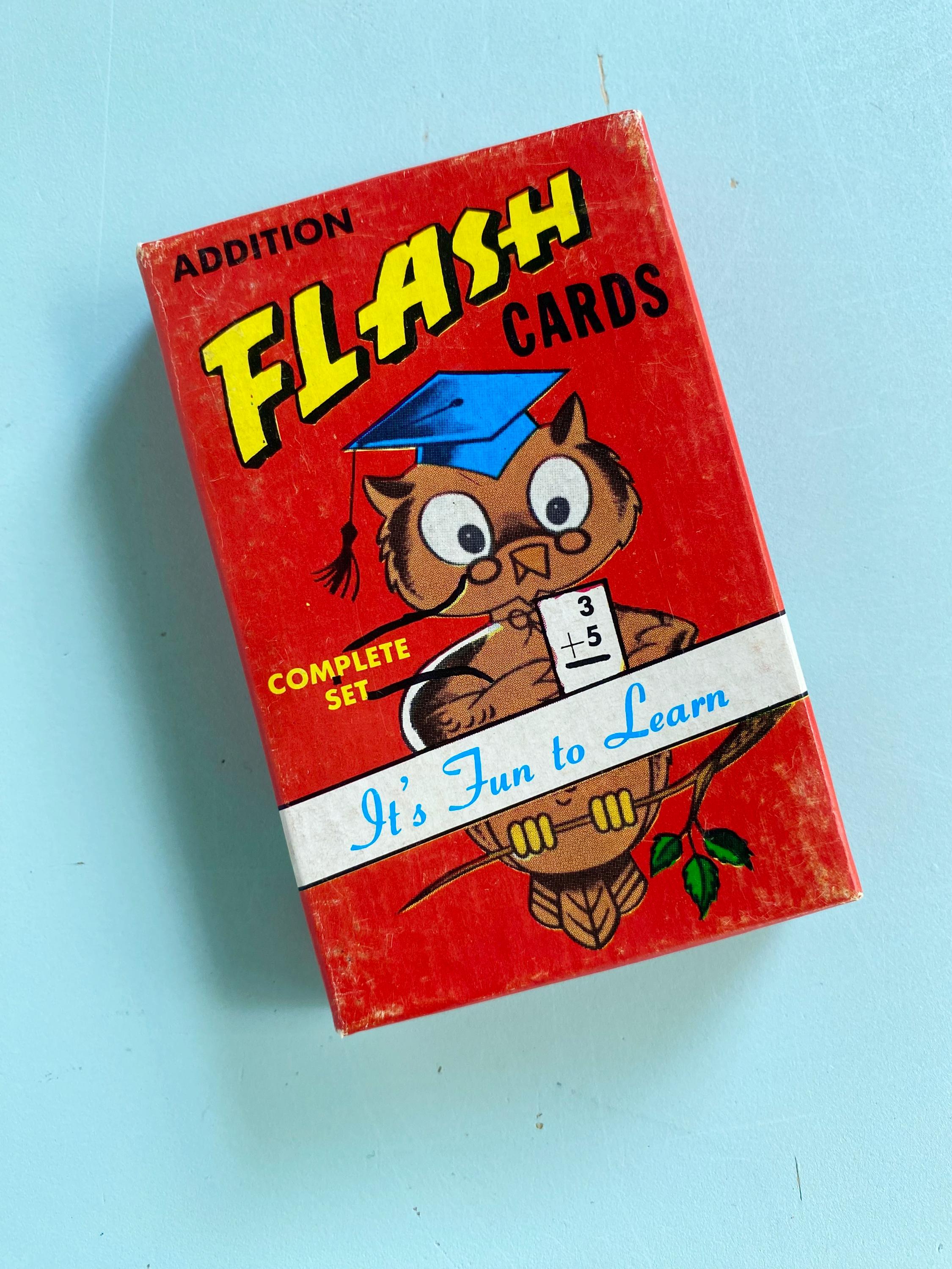 Vintage Flash Card Box Ephemera Set-labels, Dennison, School Pictures ...