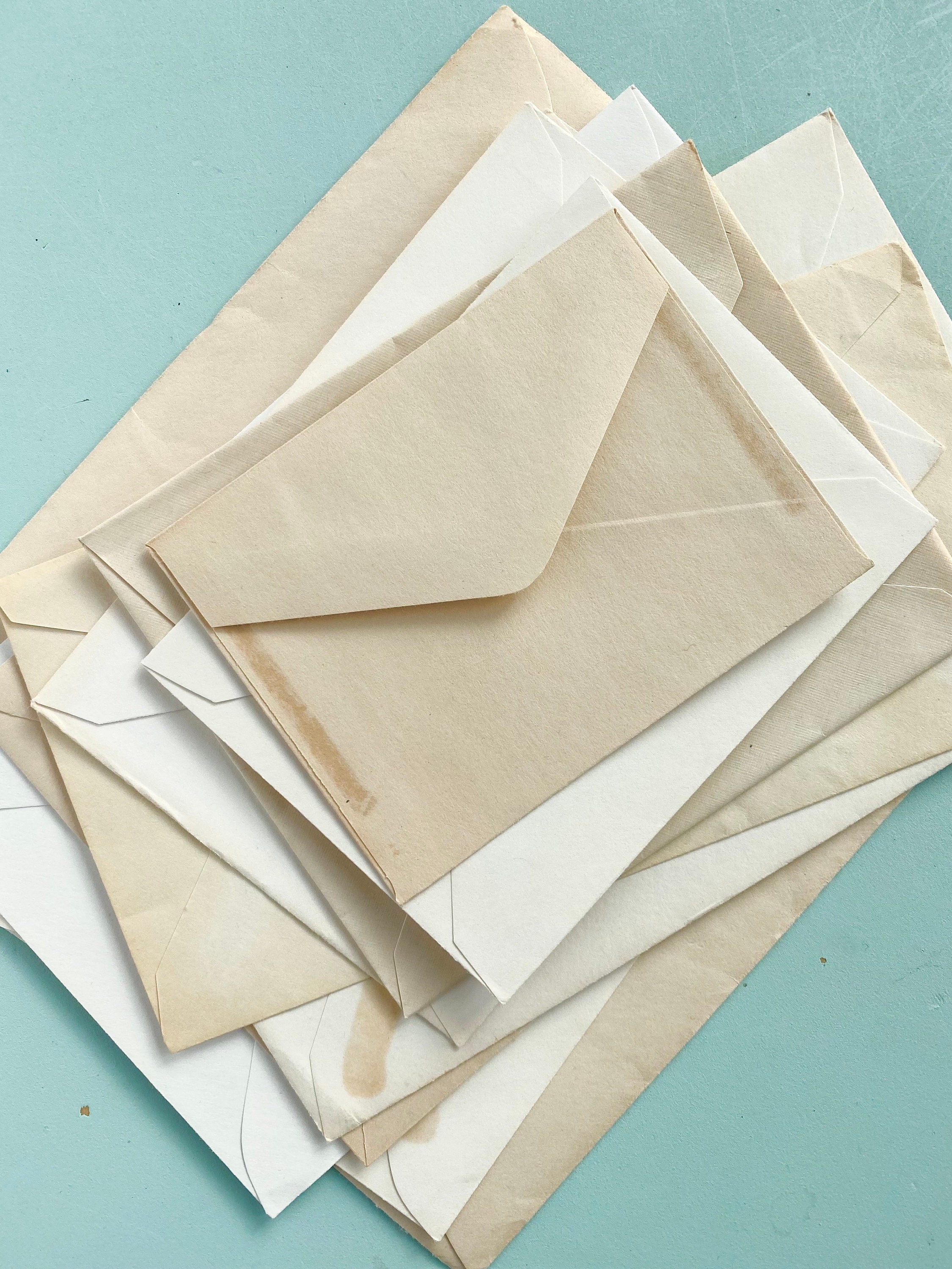 Vintage Envelope Pack- Supplies, Junk Journal, Letter, Happy Mail ...