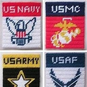 Custom Military Service Armed Forces Army Navy Air Force Marines Logo ...