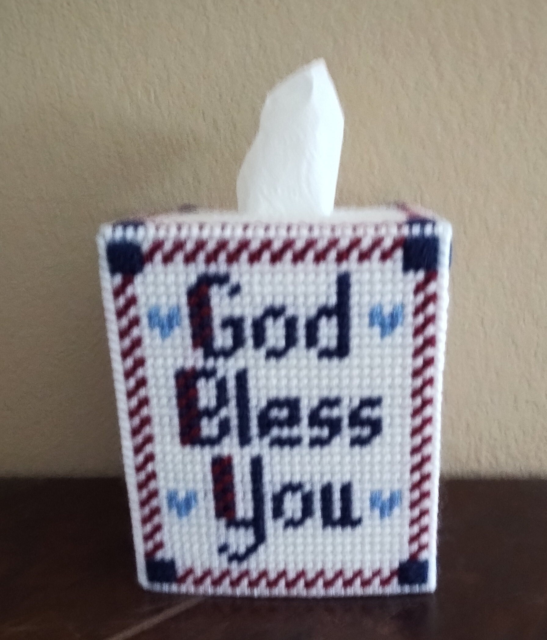 God Bless You Handmade Finished Tissue Box Cover Home Decoration - Etsy