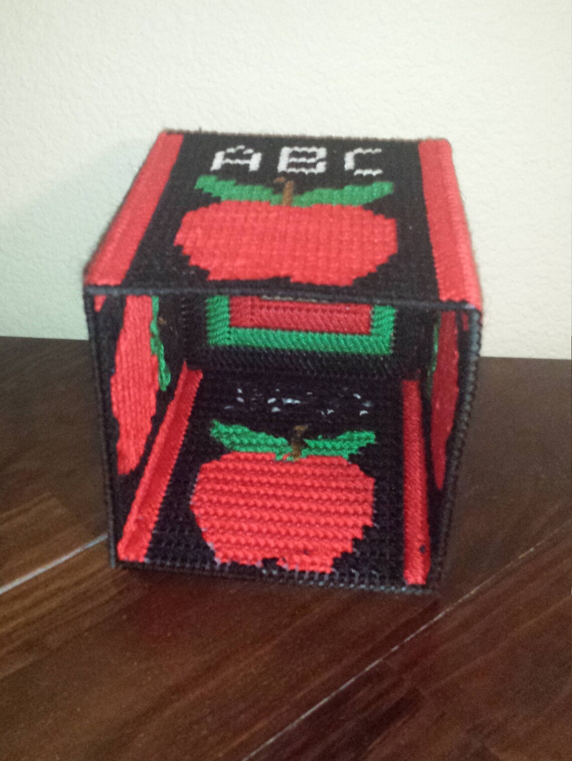 Handmade Finished Teacher School Apple ABC Tissue Box Cover - Etsy