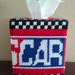 Nascar Handmade Race Car Racing Sports Logo Plastic Canvas Tissue Box ...