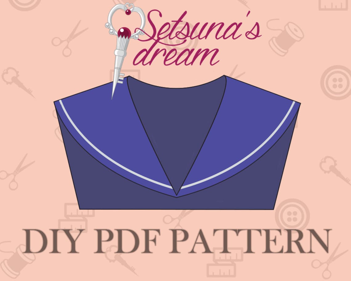 Sailor Collar Sewing Pattern - DIY - Size XS/S/M - Downloadable PDF - Etsy