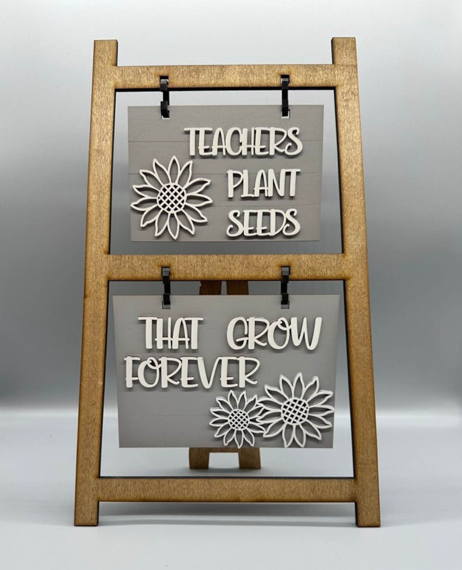 Teachers Plant Seeds That Grow Forever-inserts Only-interchangeable ...