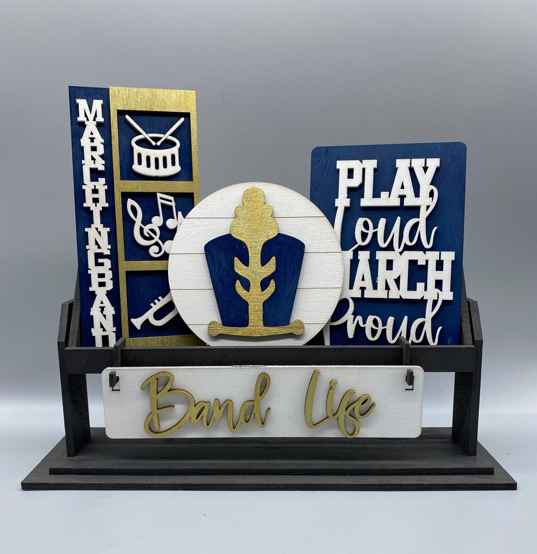 Band Life-marching Band Wagon Set-shelf Sitter- Interchangeable-home ...