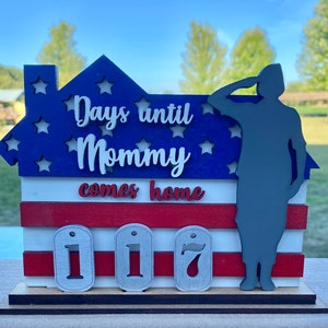 Military Deployment Countdown-days Until Daddy-mommy Comes Home-usa - Etsy
