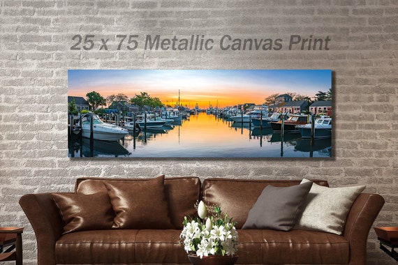 Nantucket Marina Nantucket Island Panoramic Fine Art Prints | Etsy