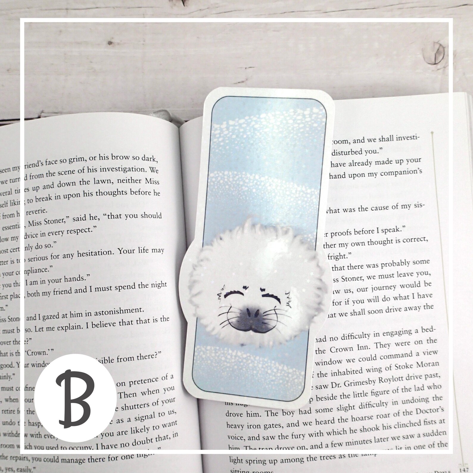 Fluffy Baby Seal Holographic Bookmarks - Etsy