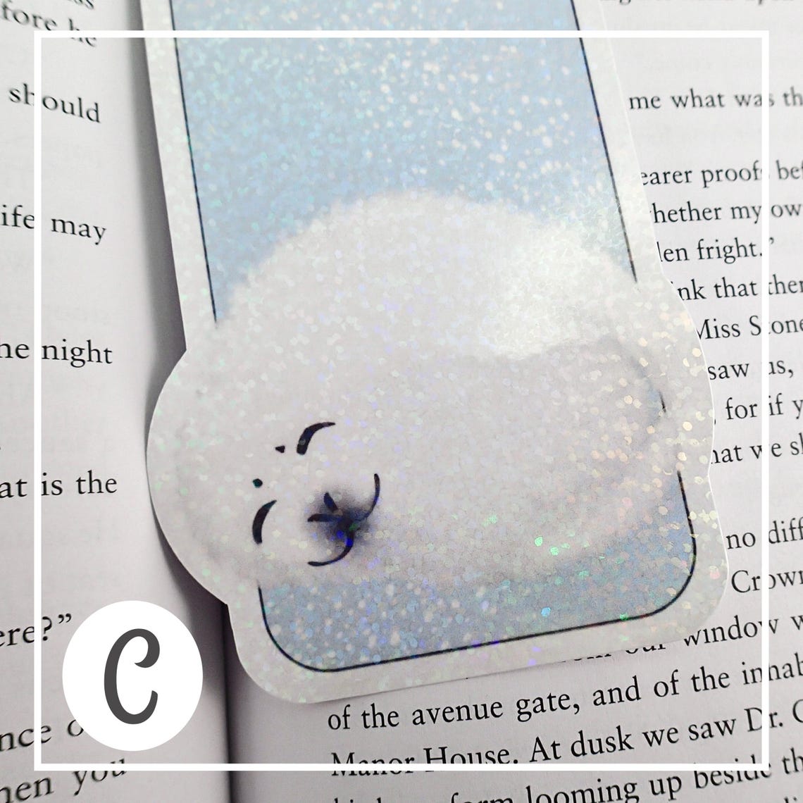 Fluffy Baby Seal Holographic Bookmarks - Etsy