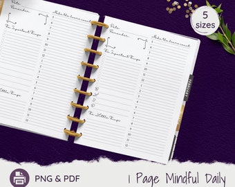 Printable Daily Planner to Do Page - Etsy