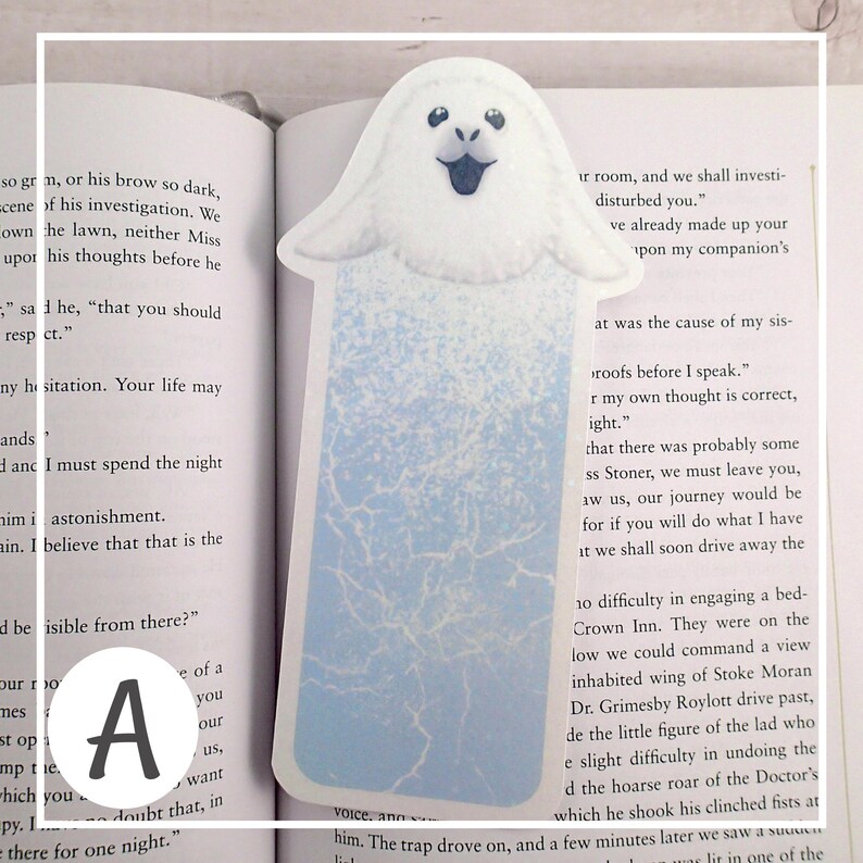 Fluffy Baby Seal Holographic Bookmarks - Etsy