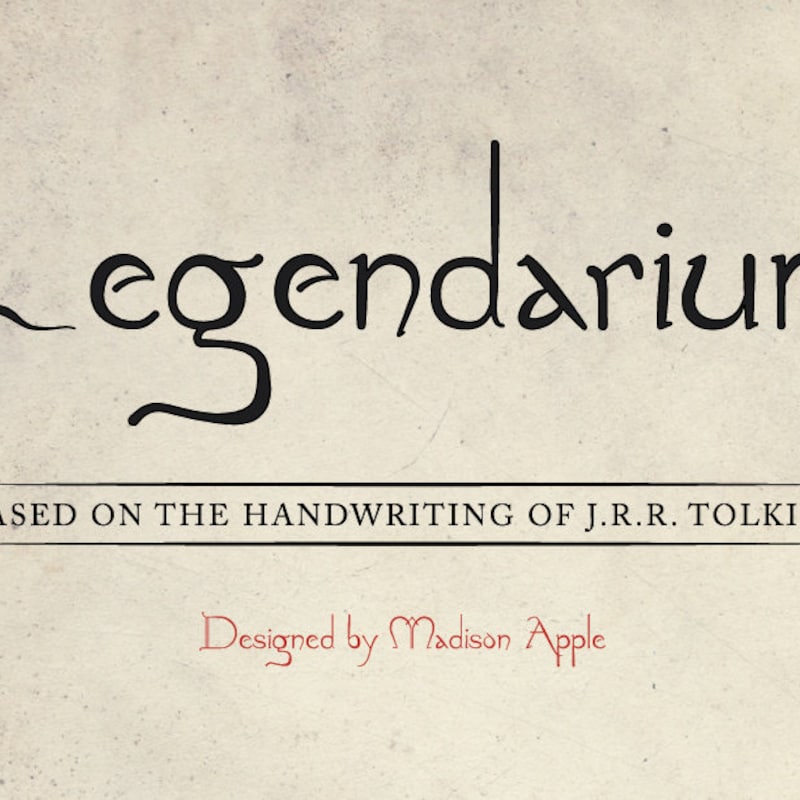 Tolkien Calligraphy - Etsy