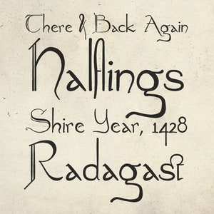 Legendarium - a J.R.R. Tolkien Script Font - Etsy