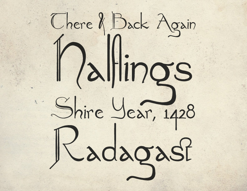 Legendarium - a J.R.R. Tolkien Script Font - Etsy