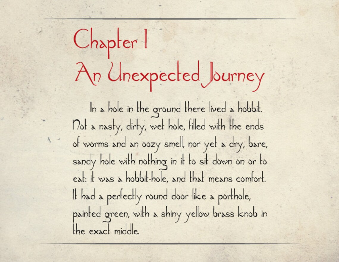 Legendarium - a J.R.R. Tolkien Script Font - Etsy