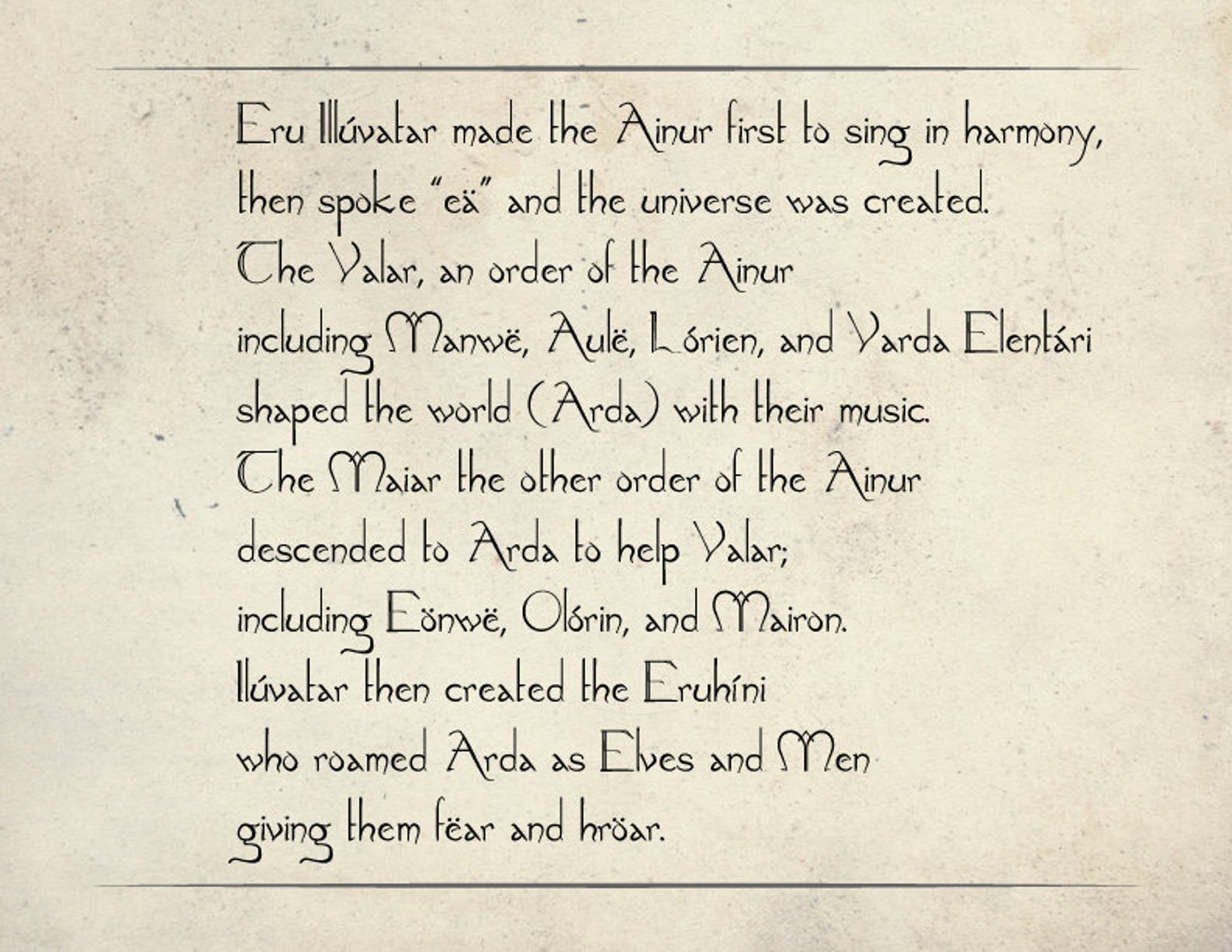 Legendarium - a J.R.R. Tolkien Script Font - Etsy