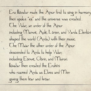 Legendarium - a J.R.R. Tolkien Script Font - Etsy