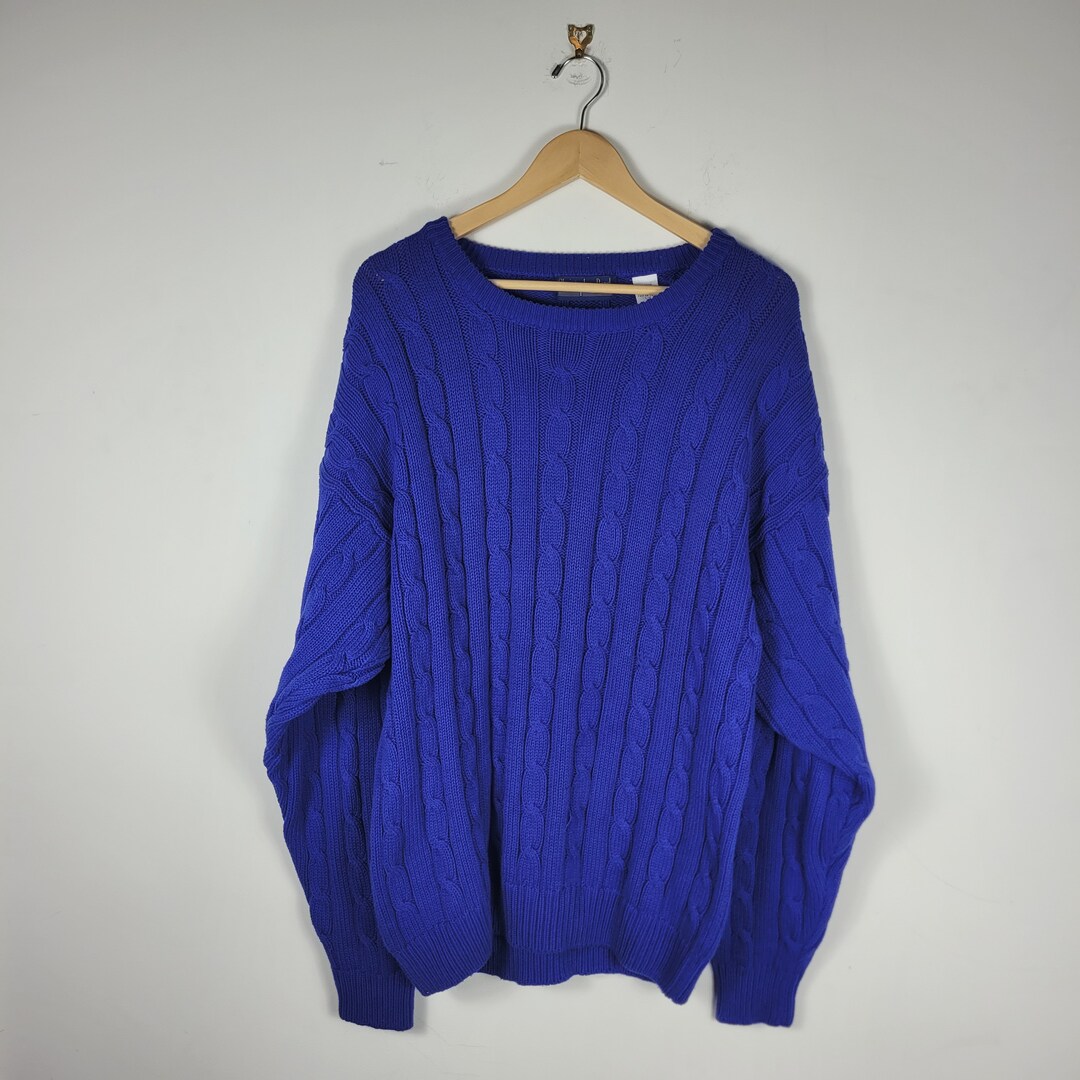 Vintage 90s Christopher Rand Cable Knit Sweater - Etsy