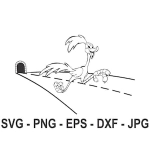 Road Runner Svg,wile E Coyte Svg,instant Download,svg, PNG, EPS, Dxf ...