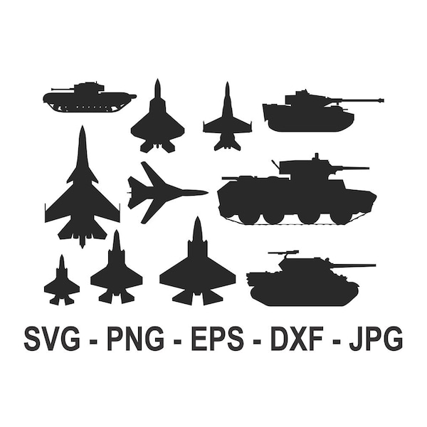 Military Vehicles Svg - Etsy