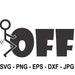 F Off,f Symbol,instant Download,svg, PNG, EPS, Dxf, Jpg Digital ...