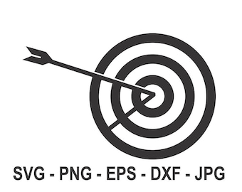 Arrow Target Svg | Etsy